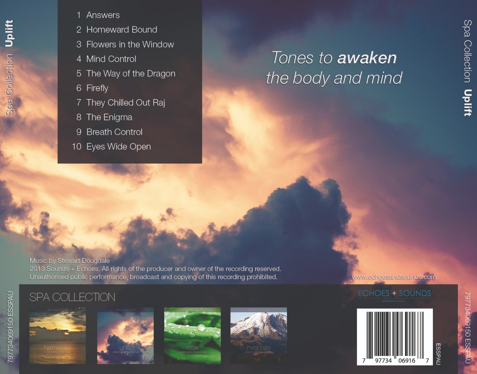 'Uplift' Music CD - Spa Collection — VULSINI